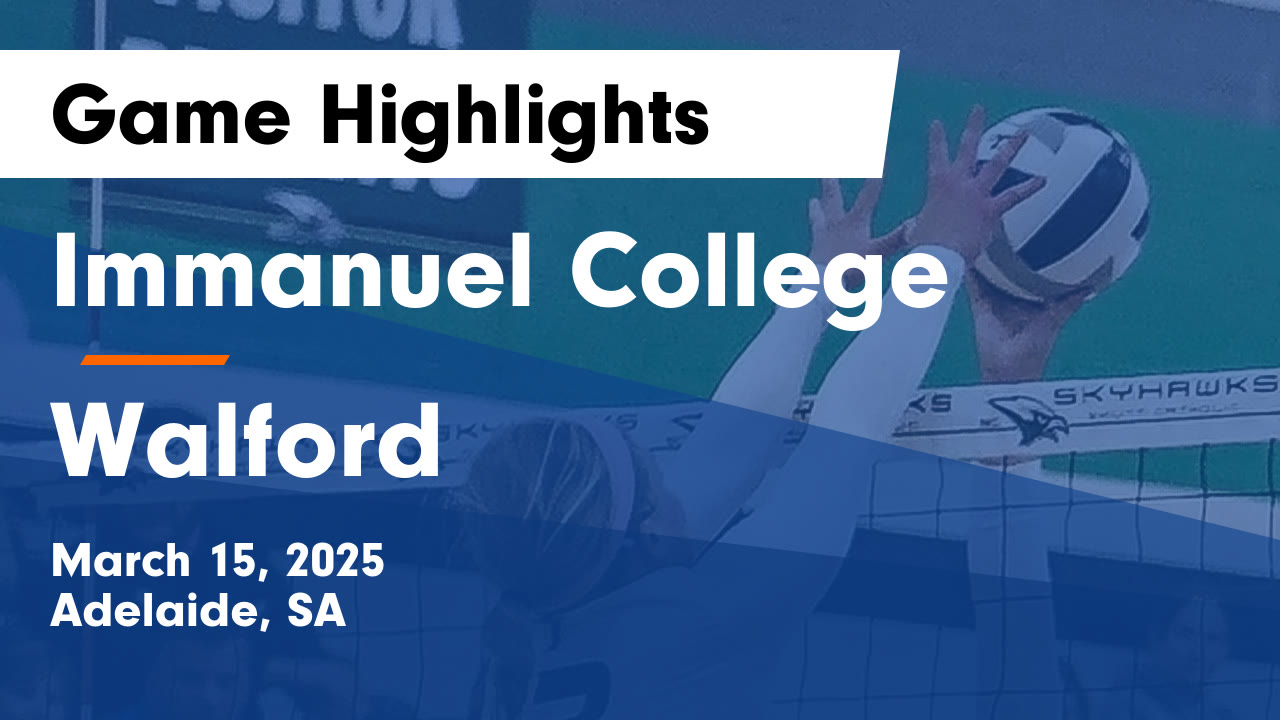 Immanuel College vs Walford Game Highlights - March 15, 2025 - Immanuel ...