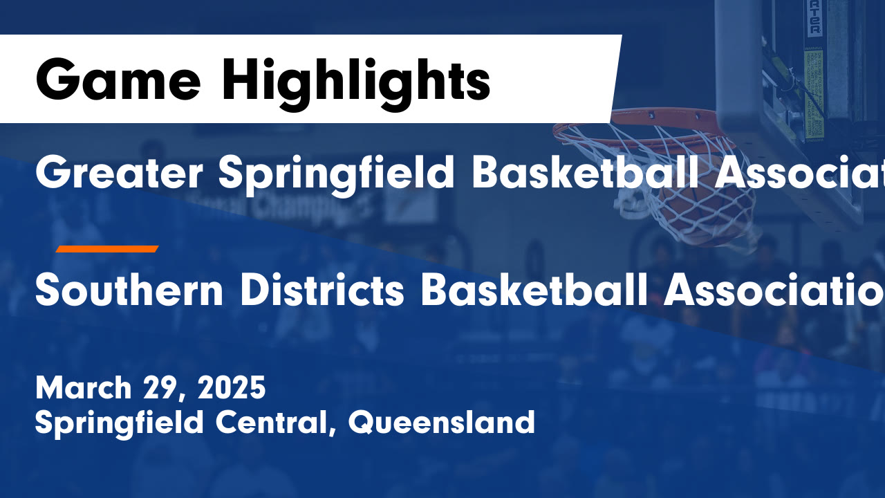 Greater Springfield Basketball Association vs Southern Districts ...
