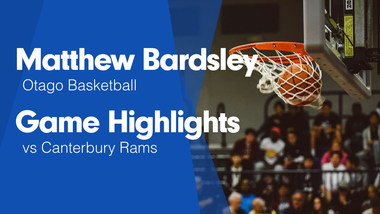 Game Highlights vs Canterbury Rams - Matthew Bardsley highlights - Hudl